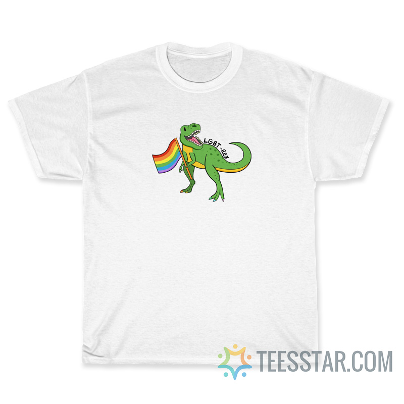 Shop Now LGBT Rex T-Shirt For Sale - Teesstar.com