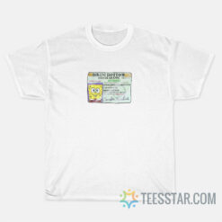 Spongebob Squarepants Driver's License T-Shirt - Teesstar.com
