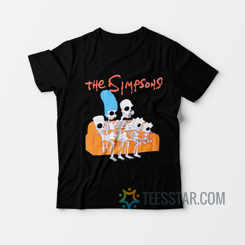 The Simpsons Skeleton T-Shirt Unique T Shirt - Teesstar.com