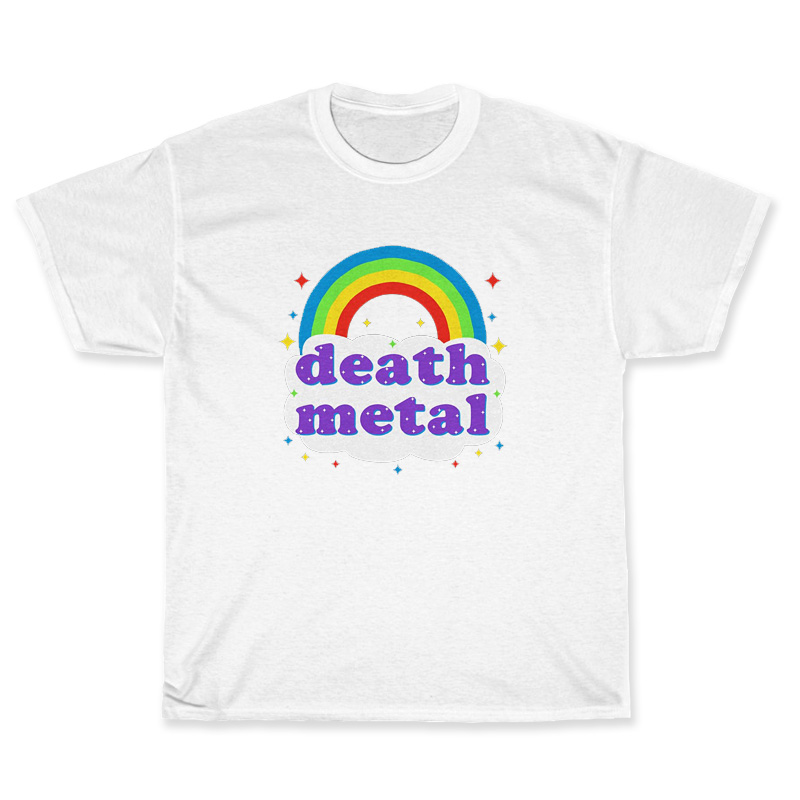 Get It Now Death Metal Rainbow T-Shirt For Unisex - Teesstar.com