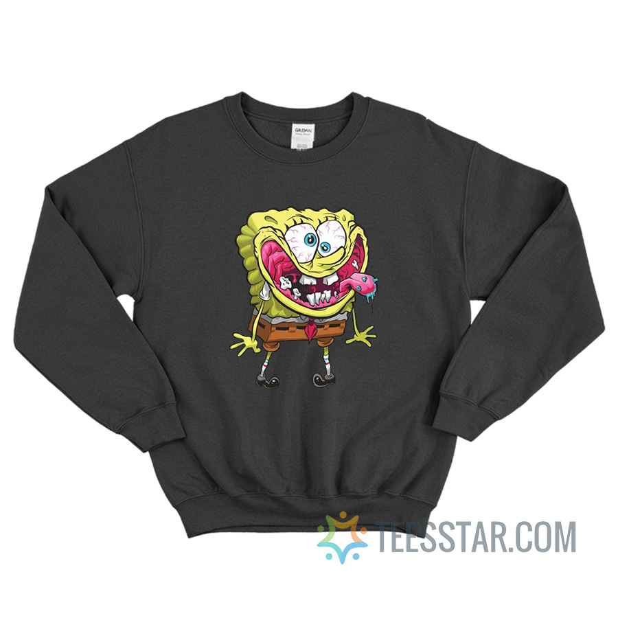 Crazy Spongebob Squarepants Sweatshirt For Unisex - Teesstar.com