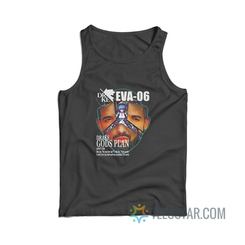Drake Evangelion 06 Gods Plan Tank Top For Unisex - Teesstar.com