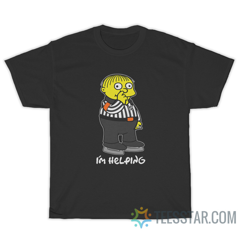 I'm Helping - Ralph Wiggum Nose Picker T-Shirt For Sale - Teesstar.com
