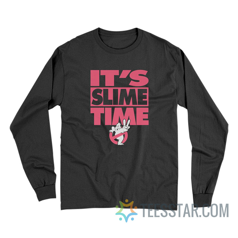 It's Slime Time Long Sleeve For Men And Women - Teesstar.com