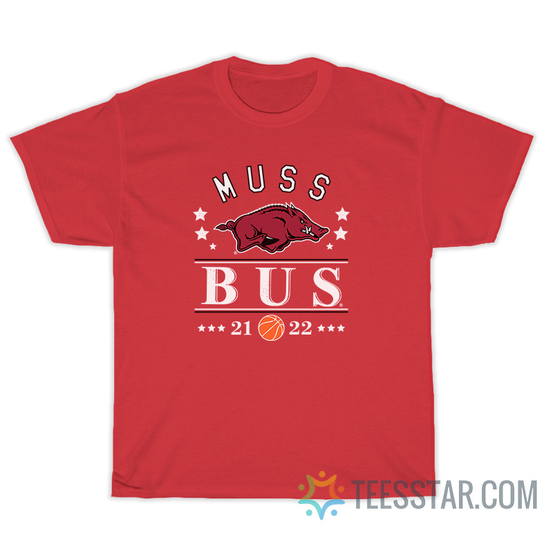 Arkansas Razorbacks Muss Bus 21 22 T-Shirt For Sale - Teesstar.com