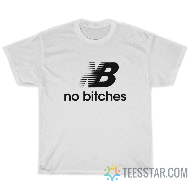 No Bitches Logo Parody T-Shirt For Unisex - Teesstar.com