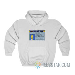 Homer J. Simpson Drivers License Hoodie - Teesstar.com