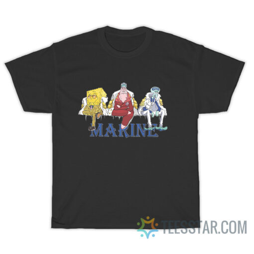 One Piece Admirals SpongeBob Version T-Shirt - Teesstar.com