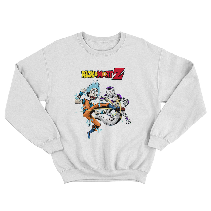 Rick And Morty x Dragon Ball Z Sweatshirt - Teesstar.com