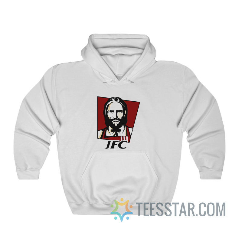 JFC Jesus Fried Chicken KFC Parody Hoodie - Teesstar.com