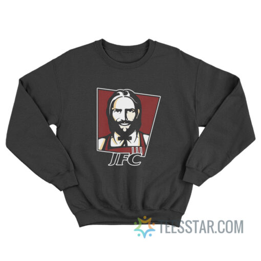 JFC Jesus Fried Chicken KFC Parody Sweatshirt - Teesstar.com