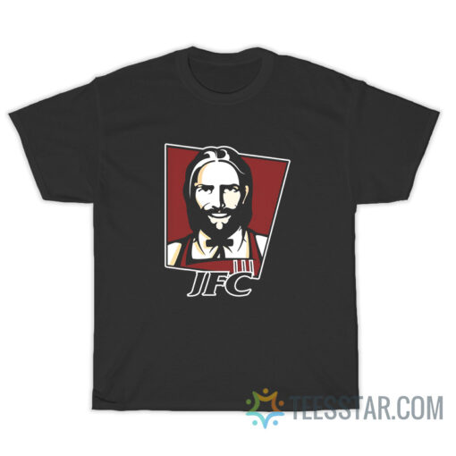 JFC Jesus Fried Chicken KFC Parody T-Shirt - Teesstar.com