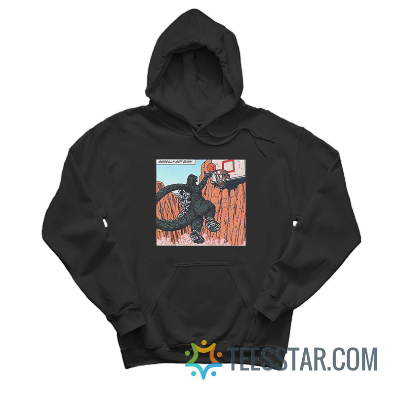Godzilla Playing Basketball Hoodie For Unisex - Teesstar.com
