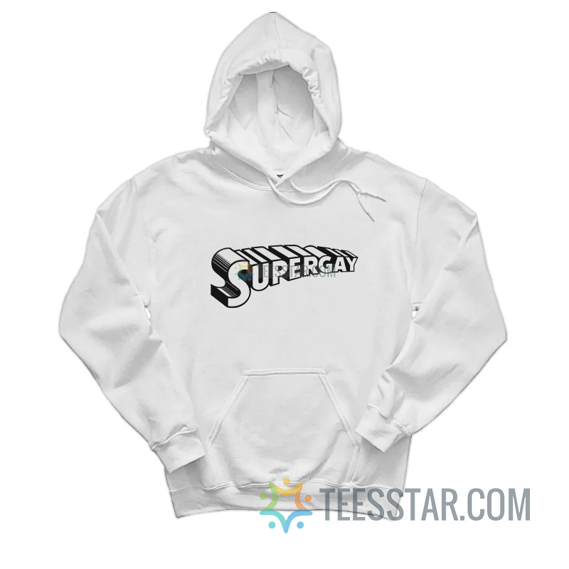 Supergay Superman Logo Parody Hoodie - Teesstar.com