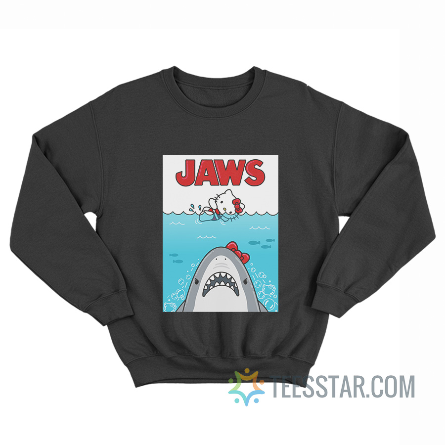 Universal Studios Hello Kitty x Jaws Sweatshirt - Teesstar.com