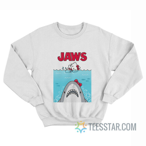 Universal Studios Hello Kitty x Jaws Sweatshirt - Teesstar.com