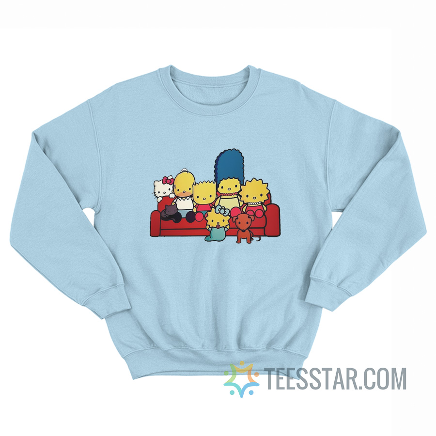 Hello Kitty X The Simpsons Sweatshirt For Unisex - Teesstar.com