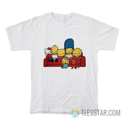 Hello Kitty X The Simpsons T-Shirt For Unisex - Teesstar.com