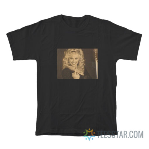 Dolly Parton Middle Finger T-Shirt For Unisex - Teesstar.com