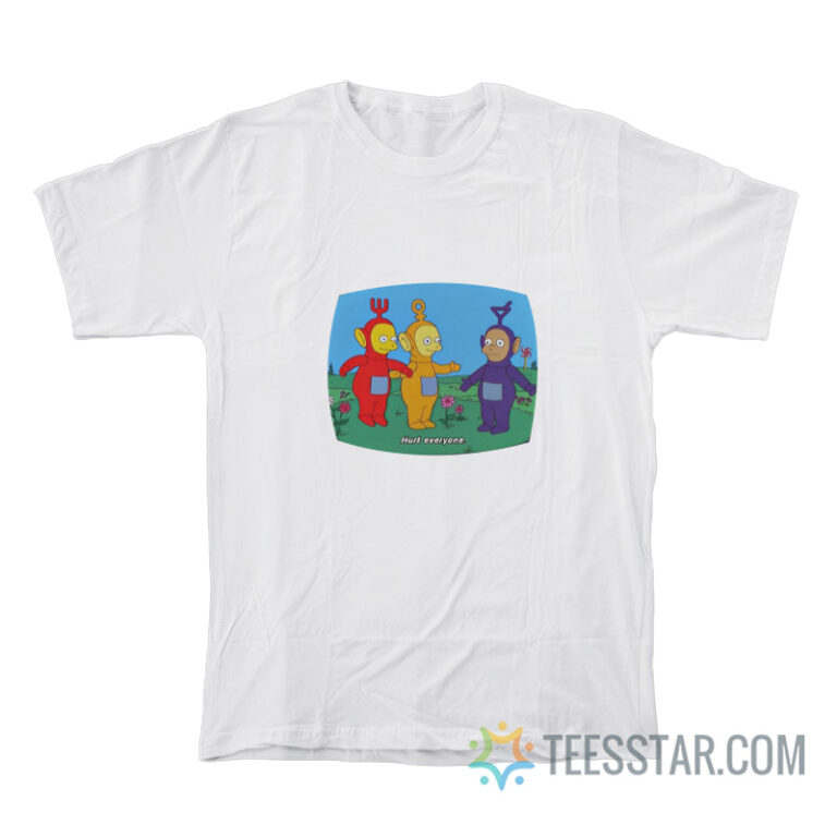 Teletubbies Hurt Everyone The Simpsons T-Shirt - Teesstar.com