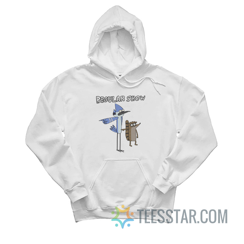 Regular Show Rigby And Mordecai Pointing Hoodie - Teesstar.com Regular Show Rigby And Mordecai Pointing Hoodie - Teesstar.com