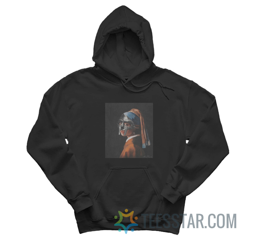 MF Doom Girl With A Pearl Earring Hoodie - Teesstar.com