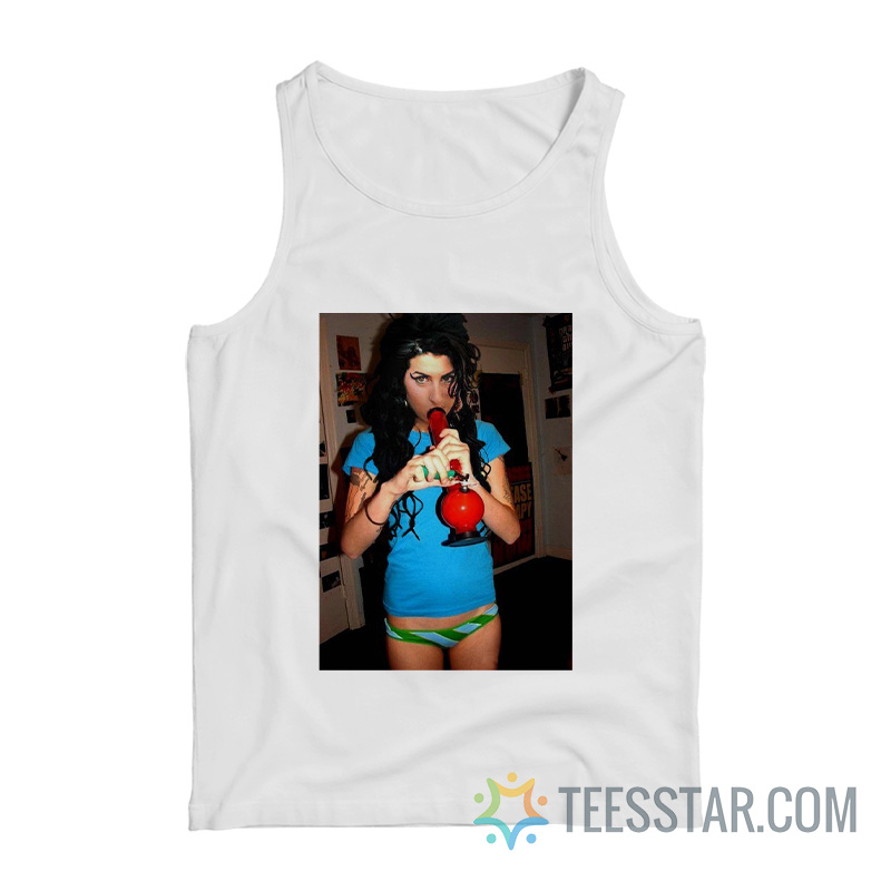 Amy Winehouse Smoking Bong Tank Top - Teesstar.com