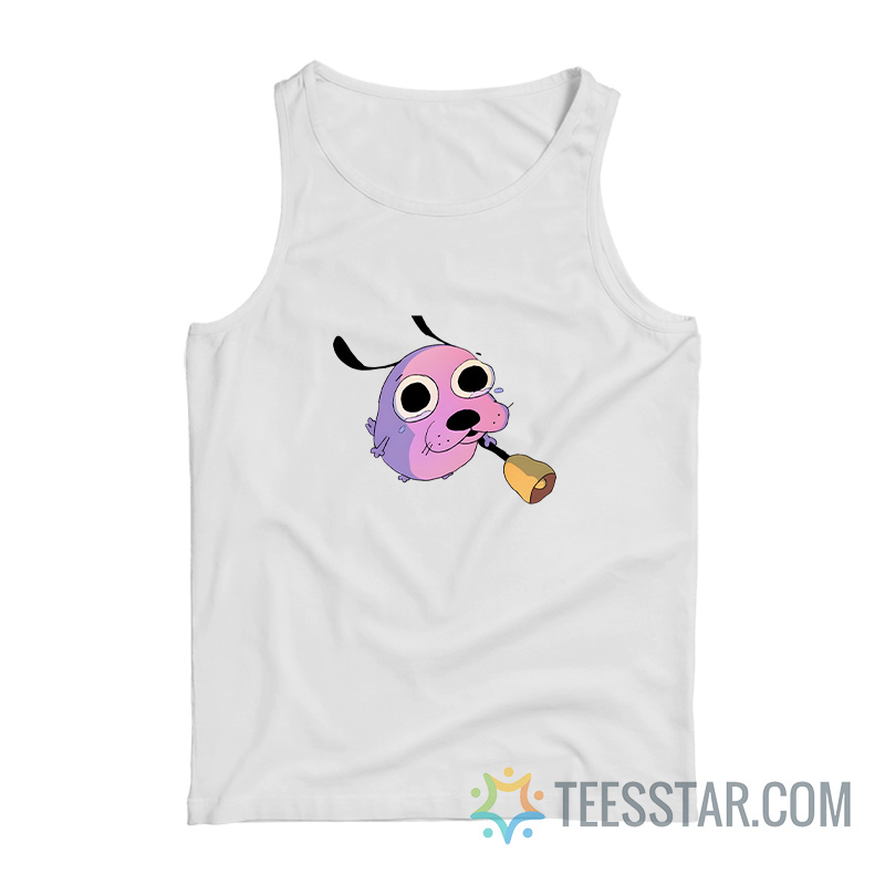 Courage The Cowardly Dog Crying Meme Tank Top